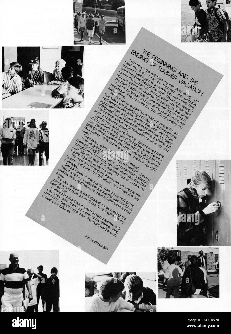 This junior high school yearbook documents the students, teachers, clubs, athletics, and events ...