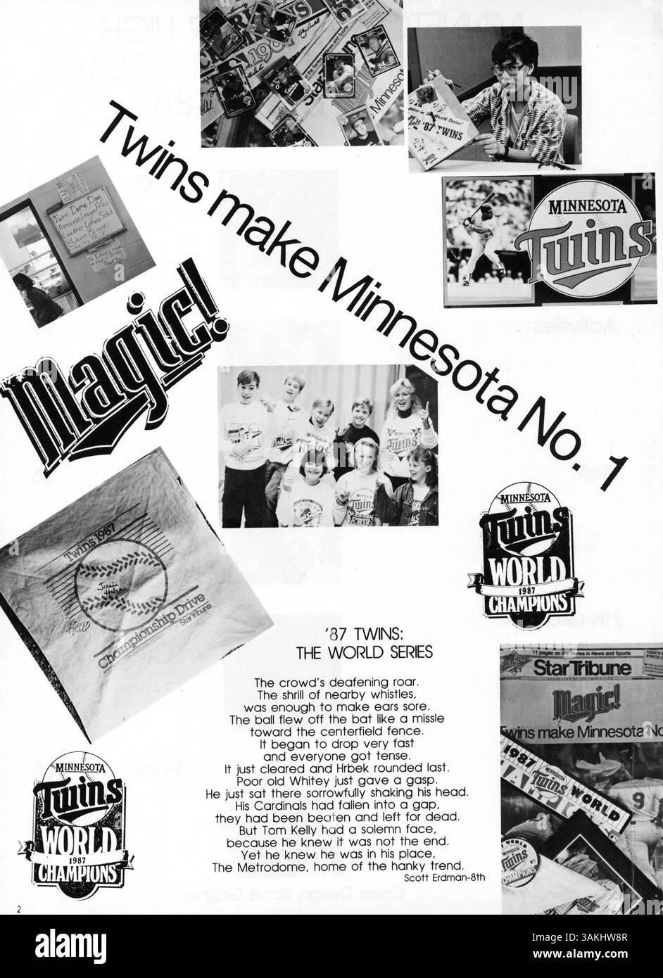 This junior high school yearbook documents the students, teachers, clubs, athletics, and events ...