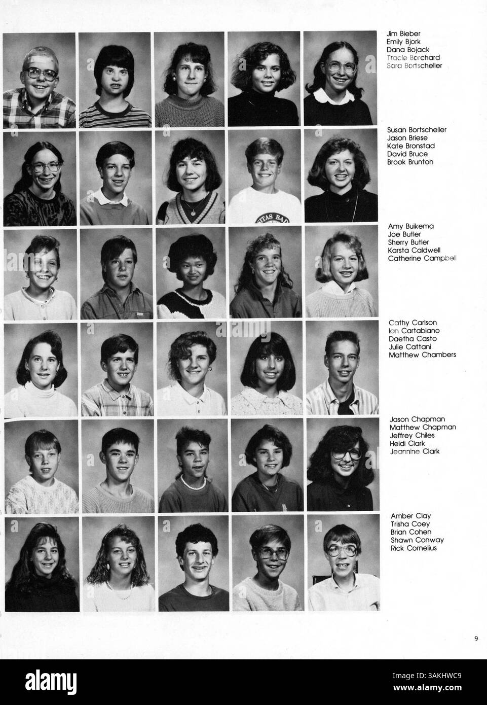 This junior high school yearbook documents the students, teachers ...