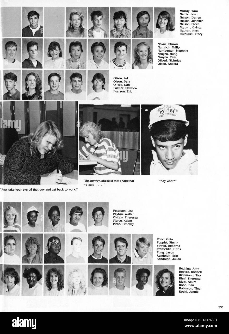 This high school yearbook from 1988 showcases students, teachers ...