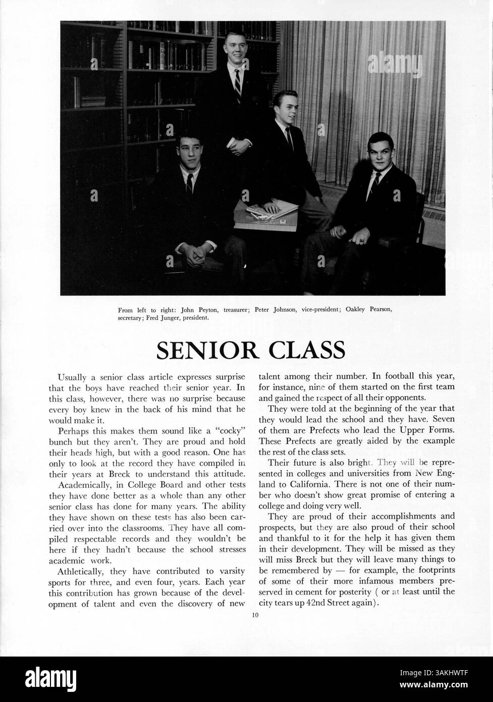 The 1961-1962 Breck High School Yearbook, Mustang 1962, highlights the ...
