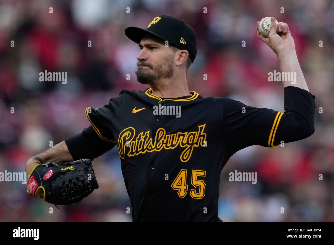 Pittsburgh Pirates pitcher Andrew Heaney throws in the second inning of ...