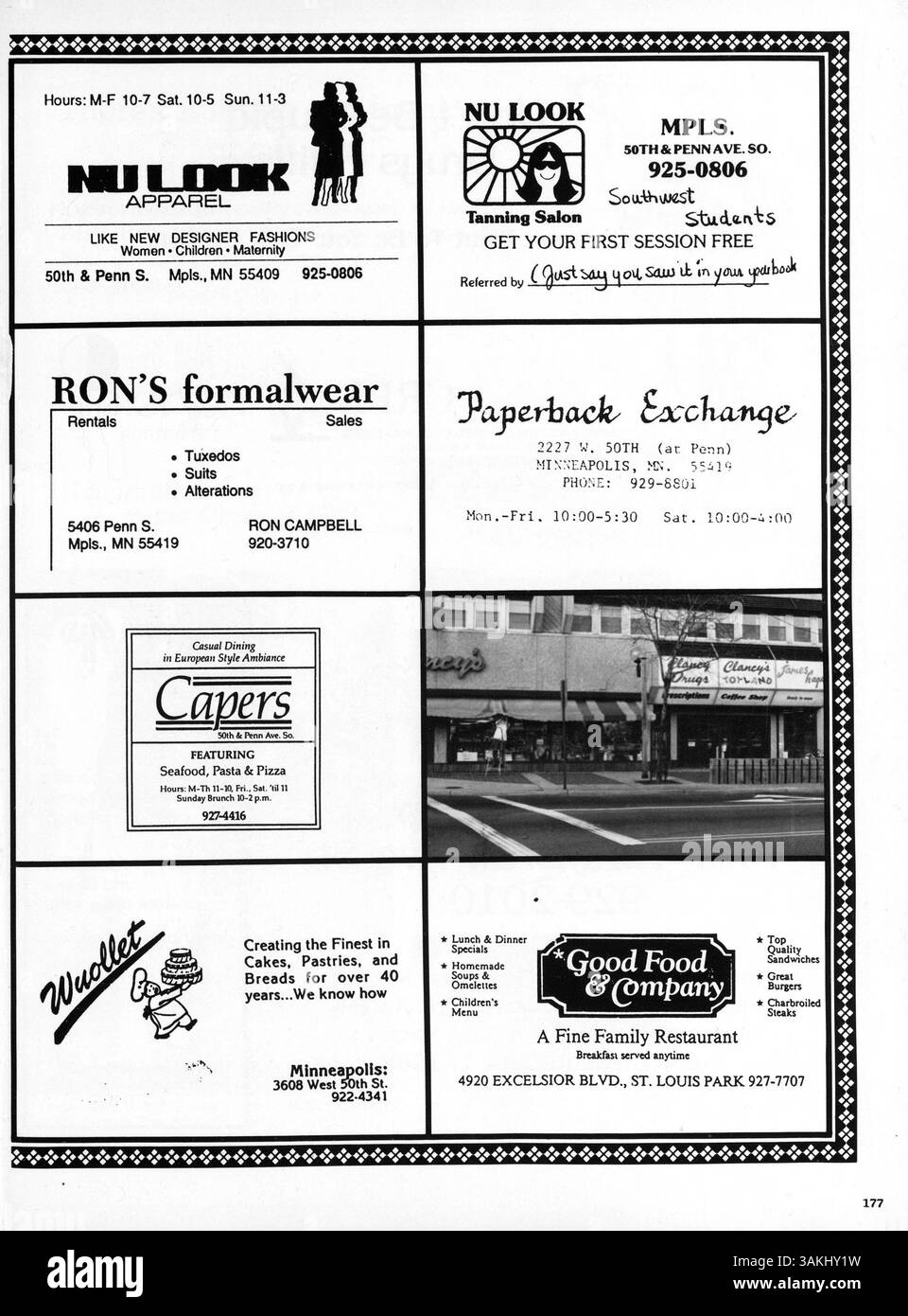 The 1988 Aquarian Yearbook features student portraits, faculty profiles ...