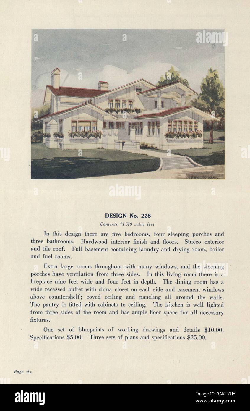 This catalog from architect J. W. Lindstrom showcases several two-story ...
