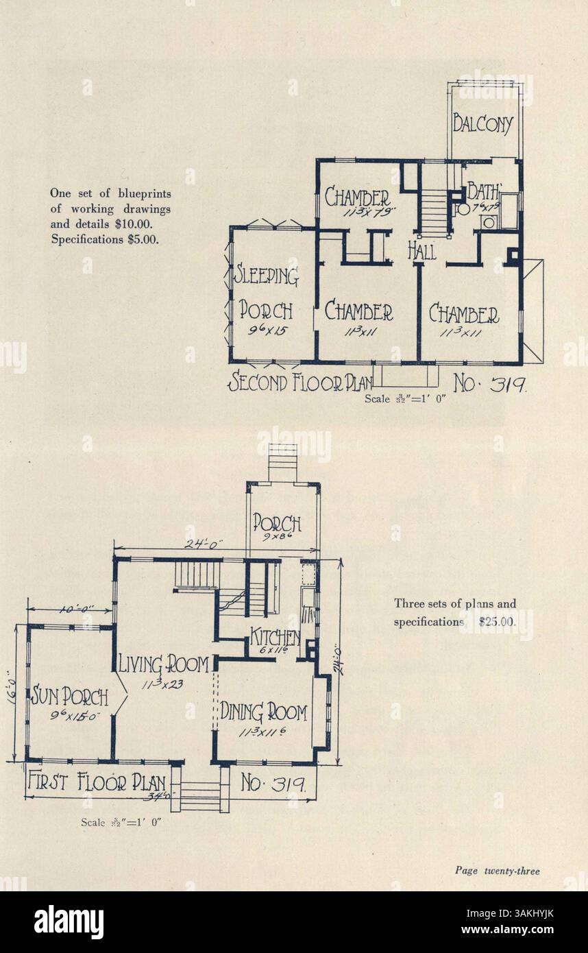 This catalog features several full-color house designs by J. W ...