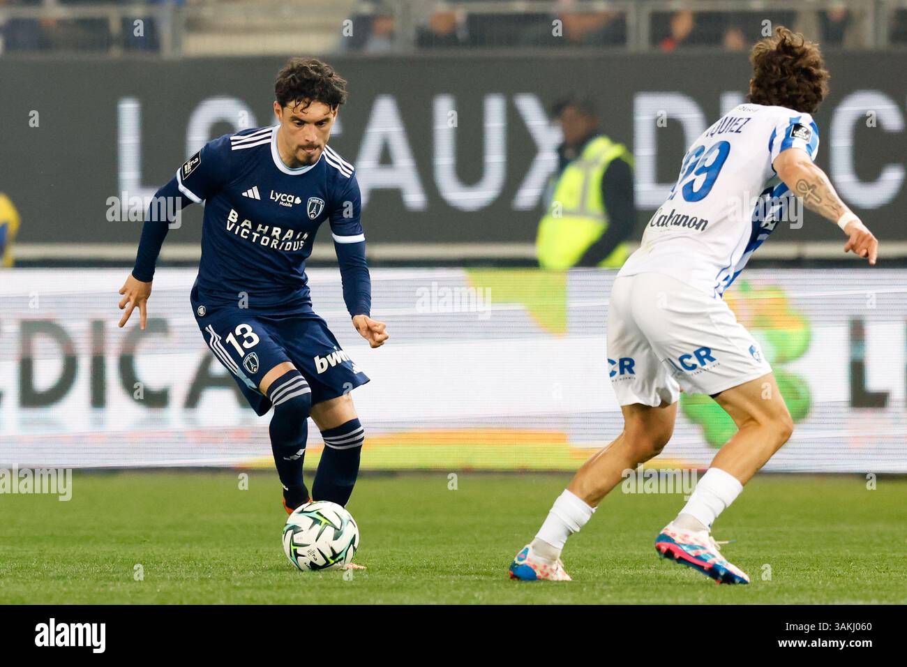 13 Mathieu CAFARO (pfc) during the Ligue 2 BKT match between Grenoble ...