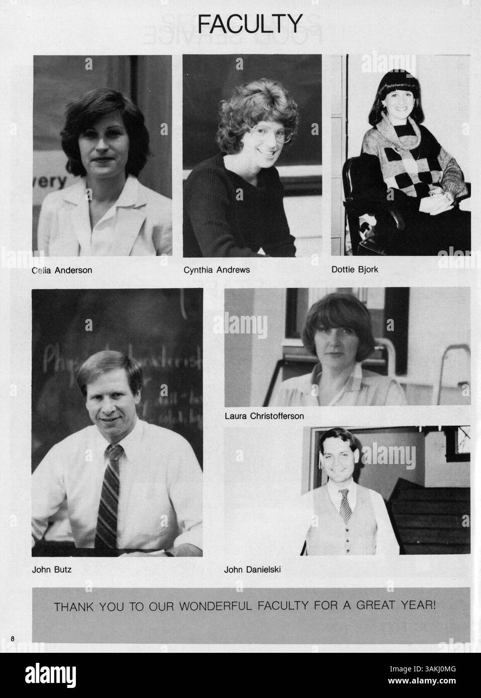 The 1987 Blake Middle School Yearbook showcases the students, teachers ...