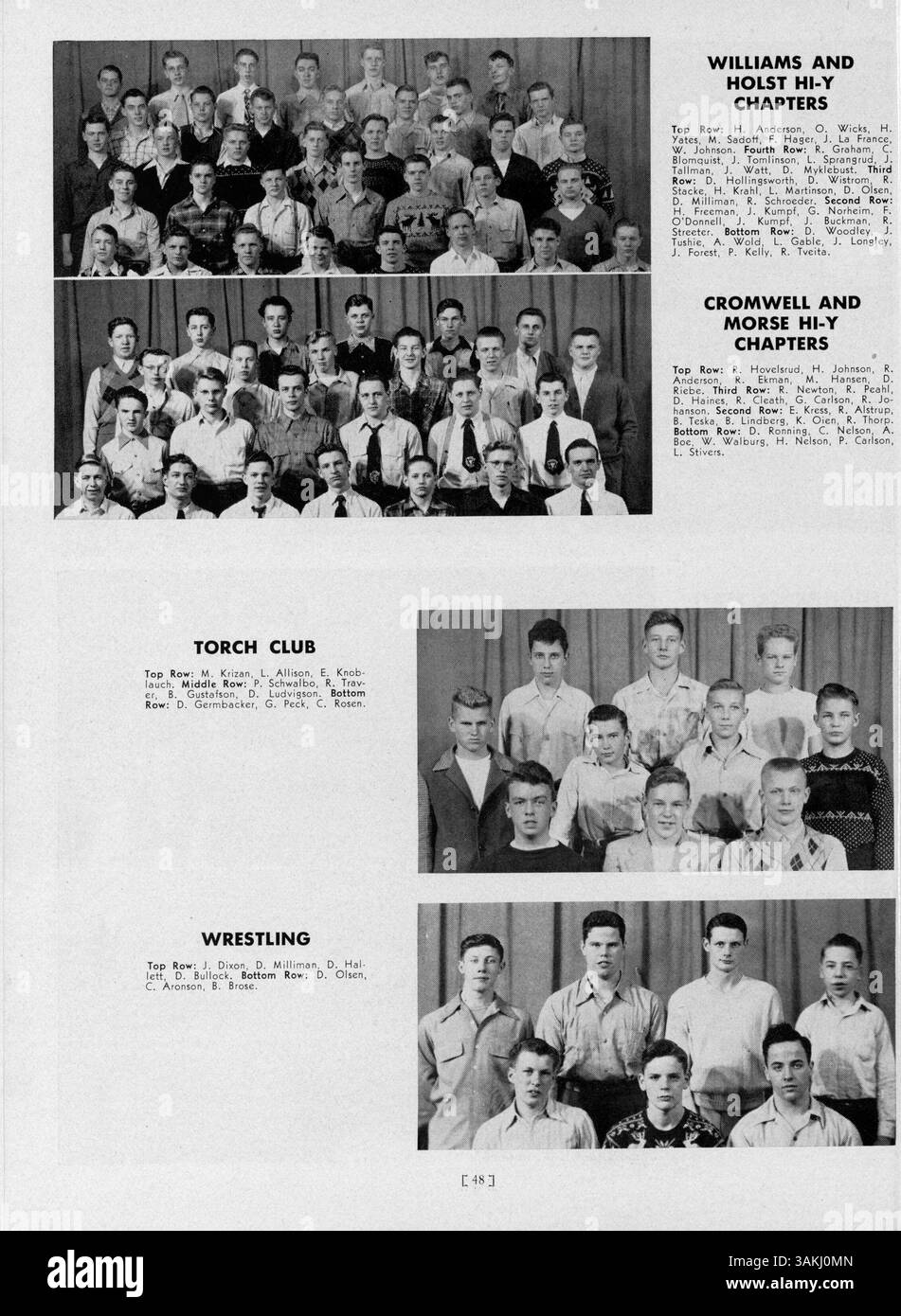 The 1946 South High Yearbook, Tiger, features the student body, faculty ...
