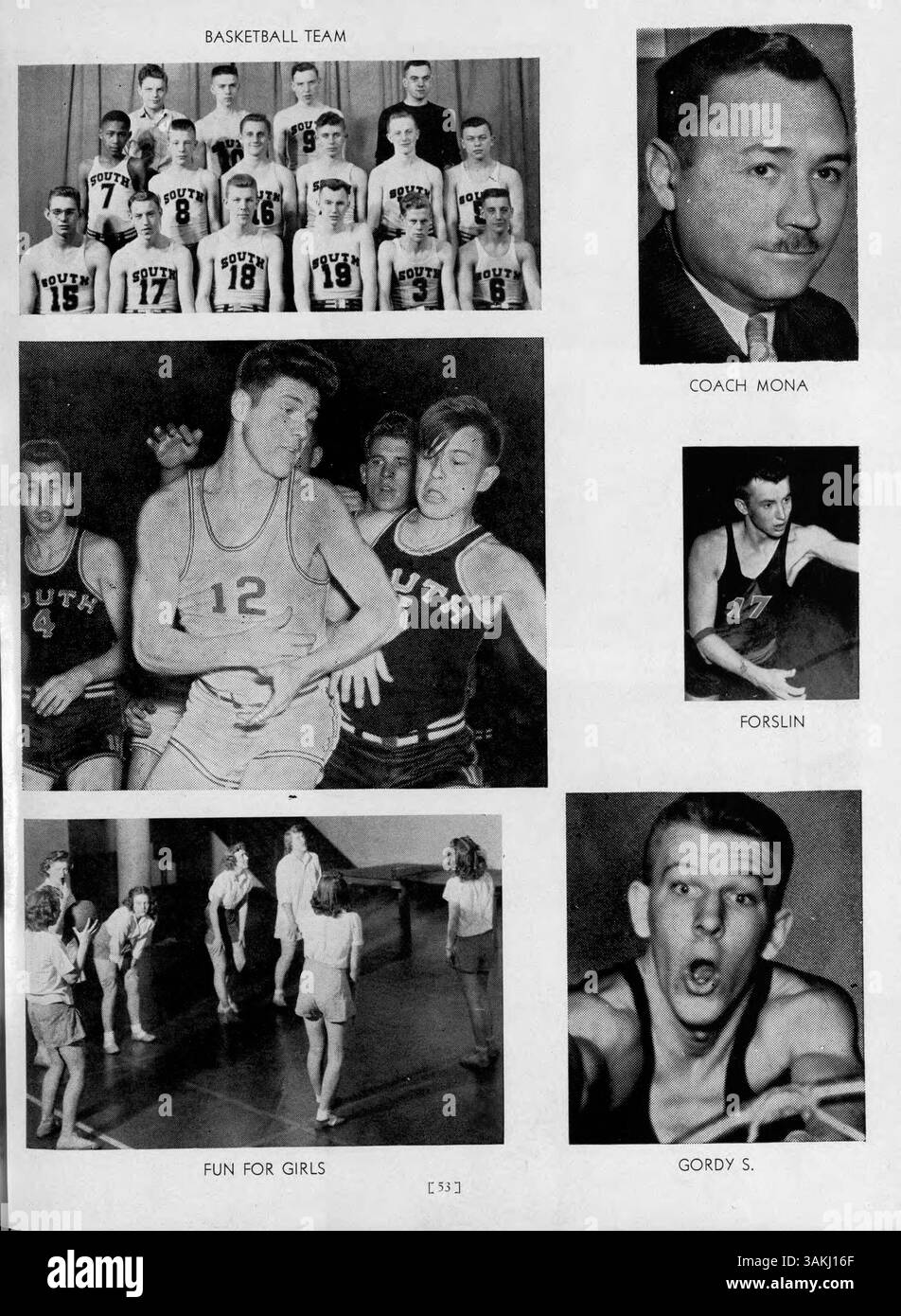 The 1946 Tiger yearbook from South High School records key events ...