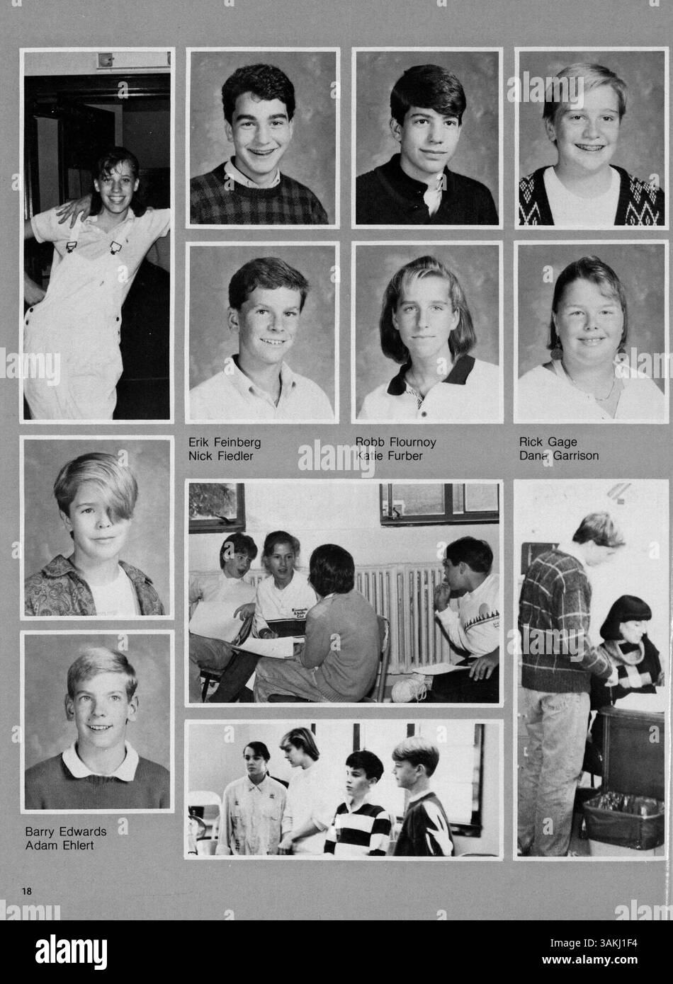 The Blake Middle School 1987 Yearbook captures the highlights of the ...