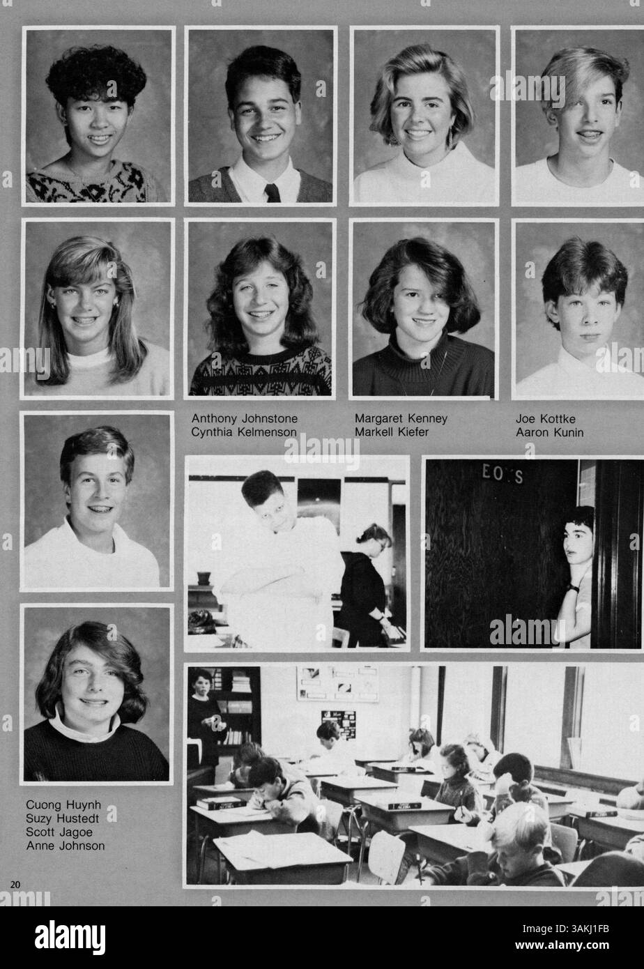 Blake Middle School's 1987 Yearbook showcases the students, faculty ...