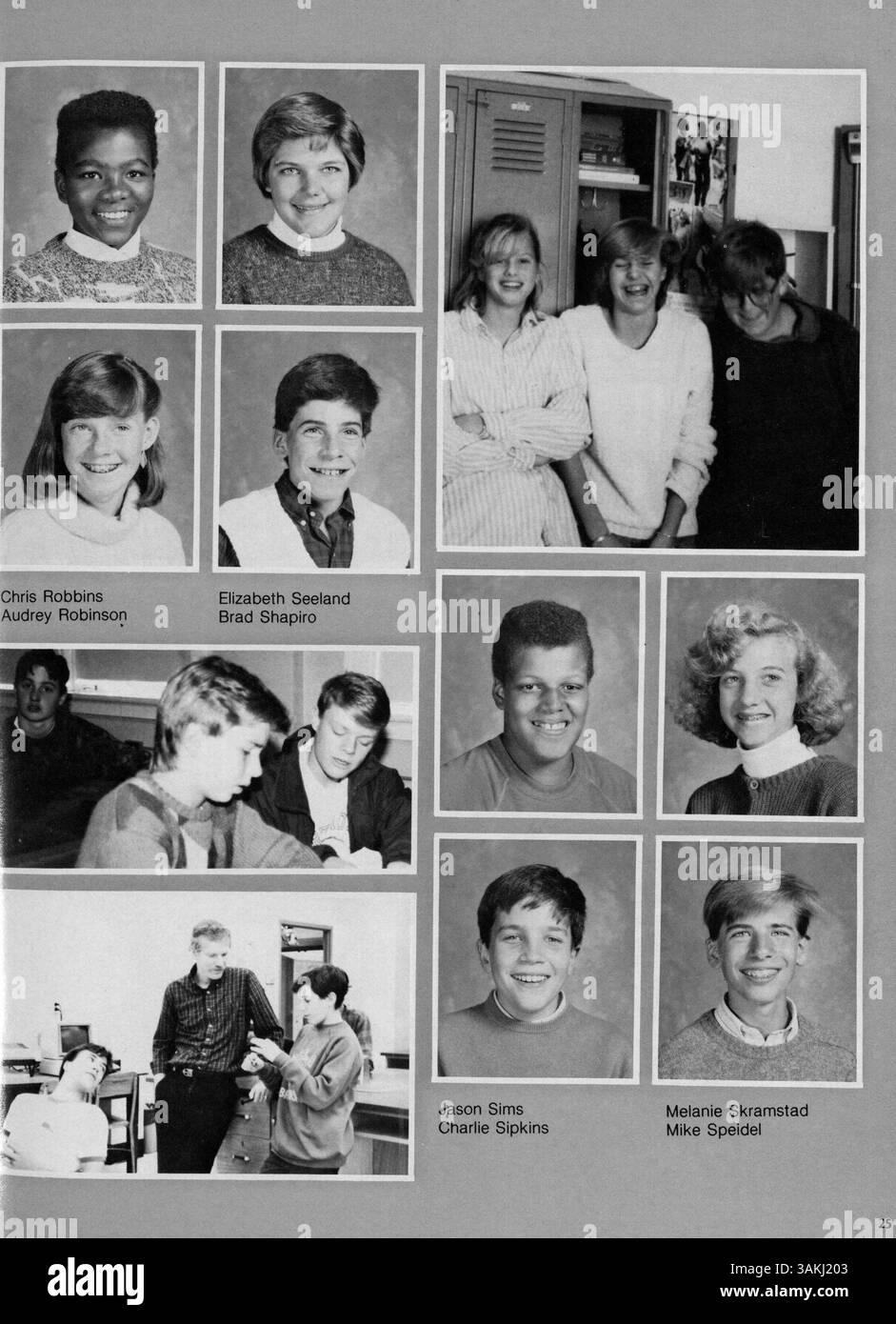 The 1987 Blake Middle School Yearbook offers a visual documentation of ...