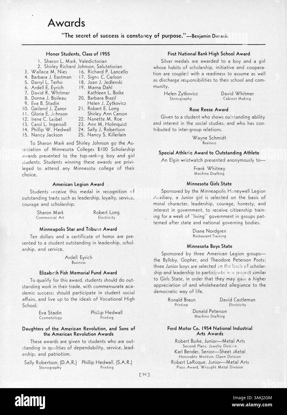 The 1955 Tradewind Yearbook highlights the school year of 1954-1955 ...