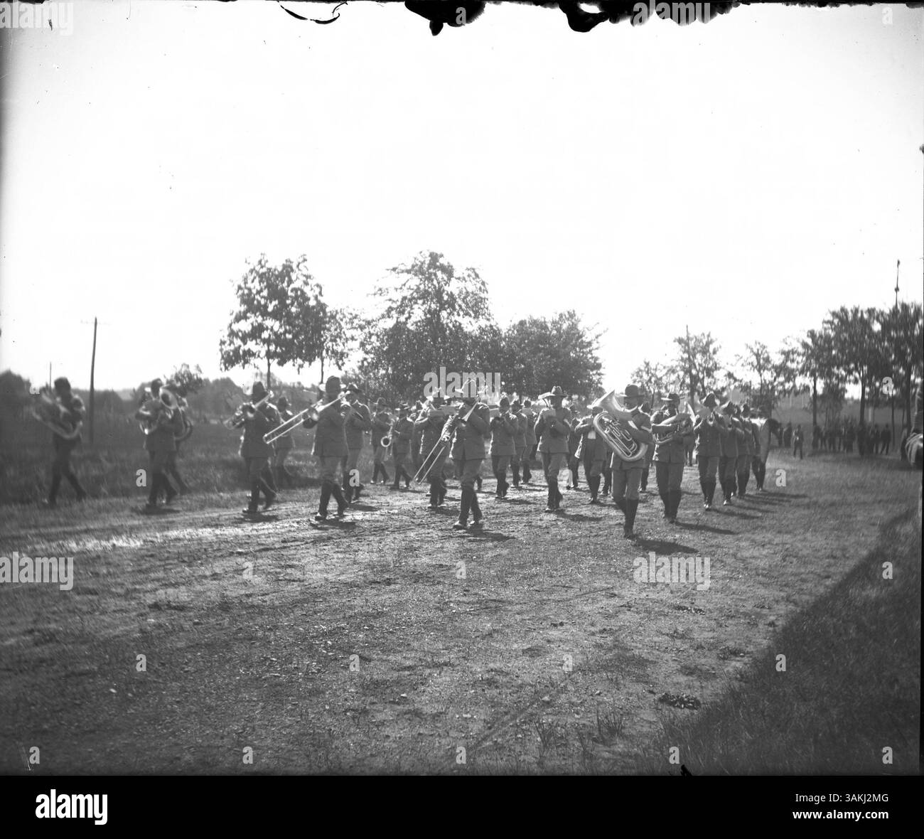 The 28th Infantry's Marching Band is pictured in a parade at Fort ...