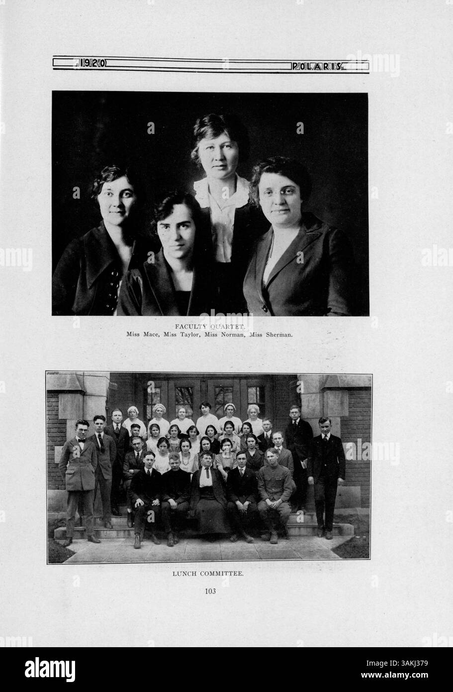 The 1920 Polaris Yearbook from North High captures the students ...