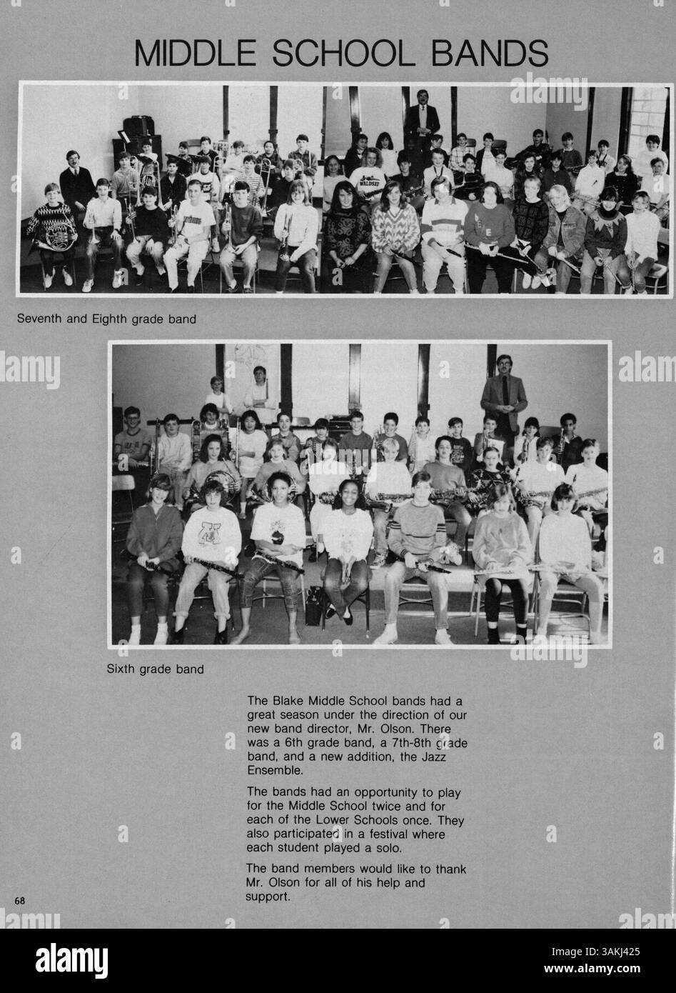 Blake Middle School's 1987 yearbook captures the key moments of the ...