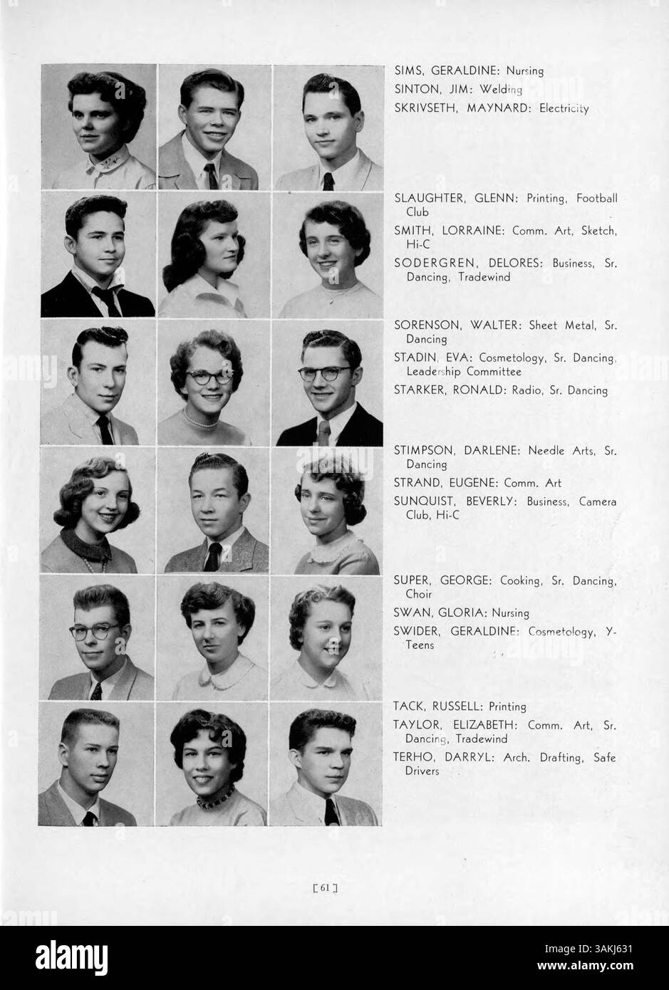 This high school annual from 1955 documents the students, teachers ...