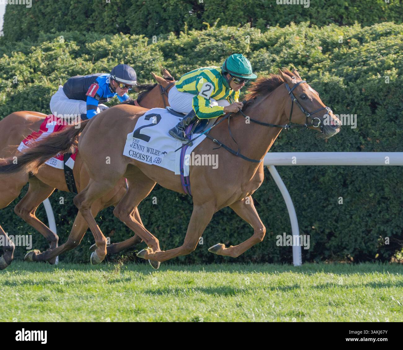 April 12, 2025, Lexington, Kentucky, USA: Choisya (GB) (2) ridden by ...