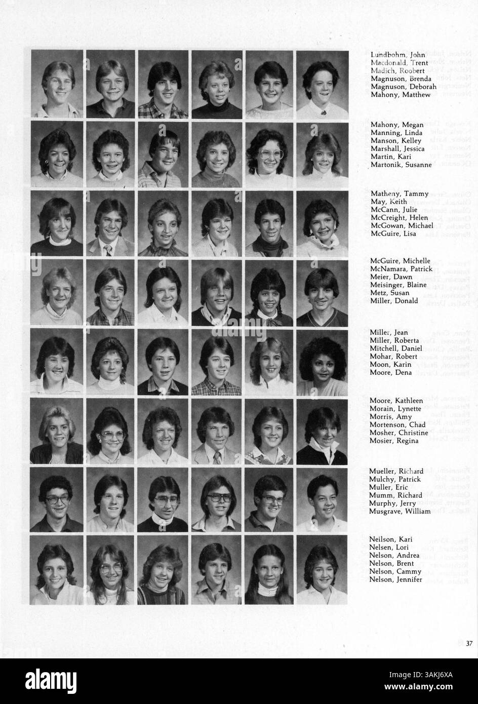 This junior high school yearbook documents the students, teachers, clubs, athletics, and other ...