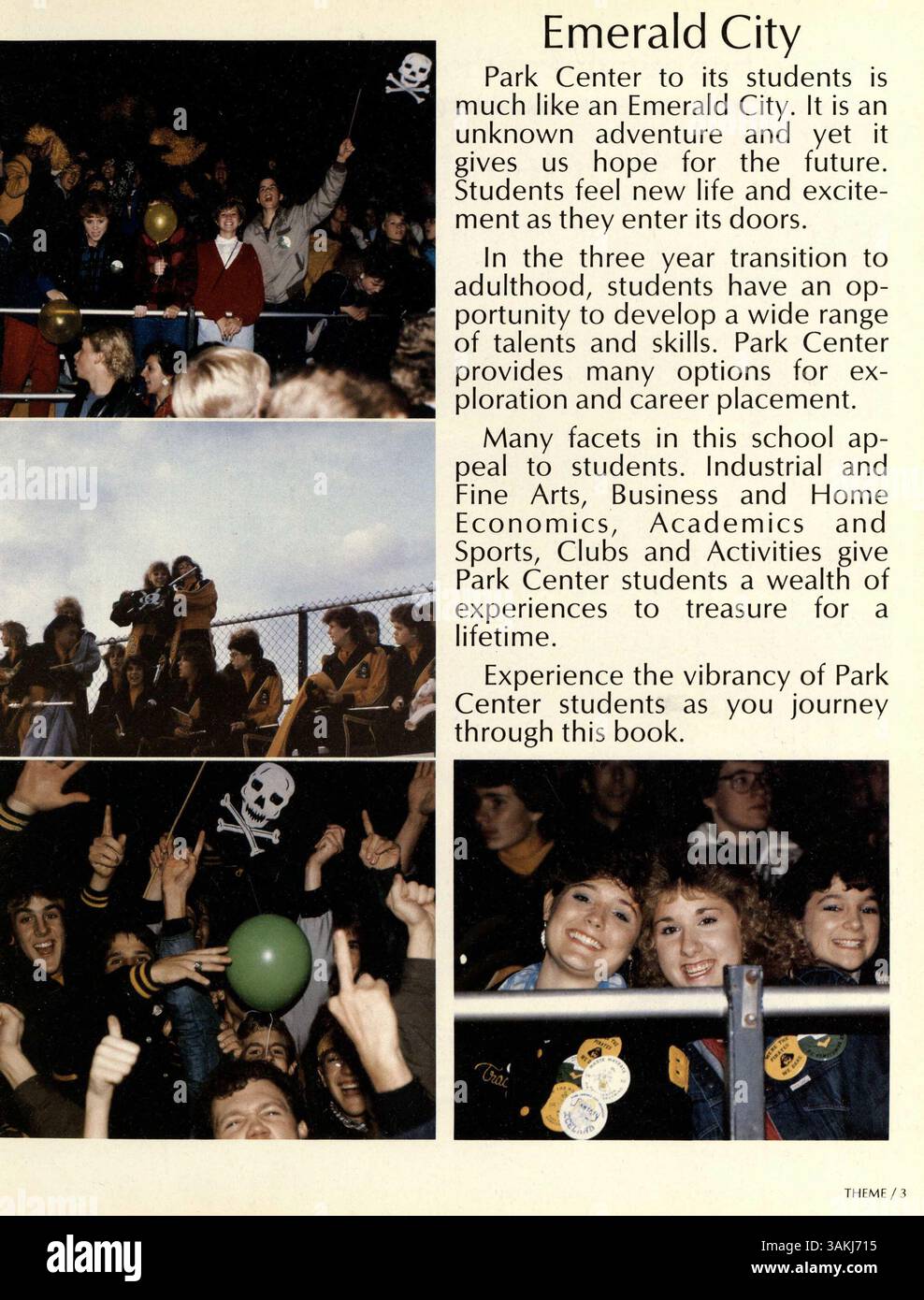 The 1986 'Nineteen Eighty Six Pirate' yearbook from Park Center High ...