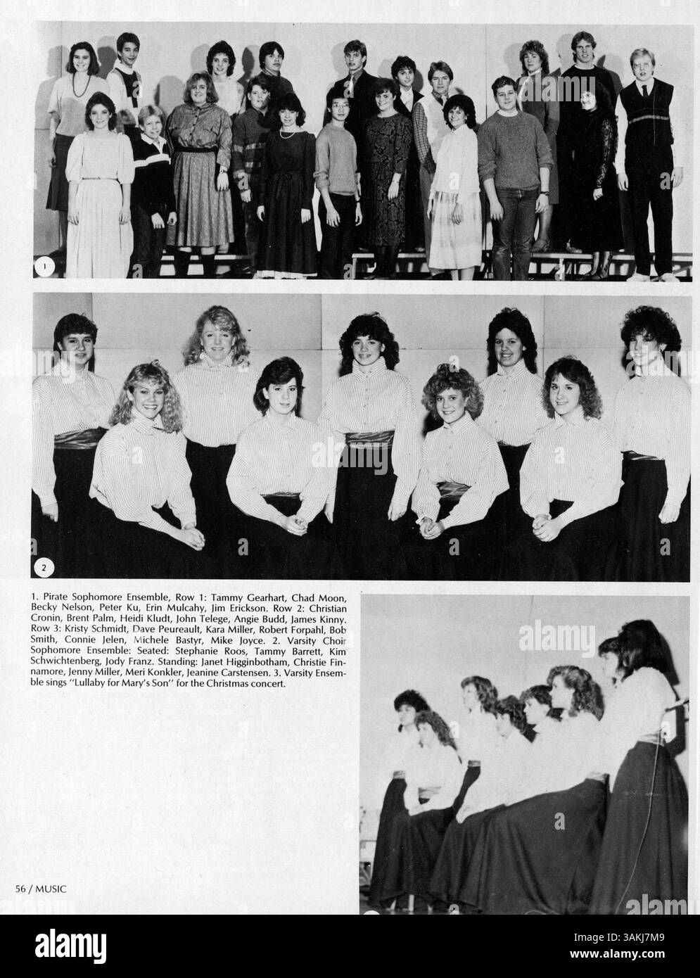 This high school annual, the 1986 yearbook, documents key aspects of ...