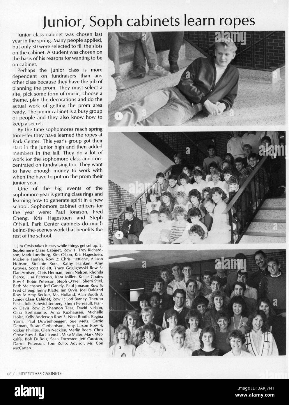 The 'Nineteen Eighty Six Pirate' yearbook from Park Center High details ...