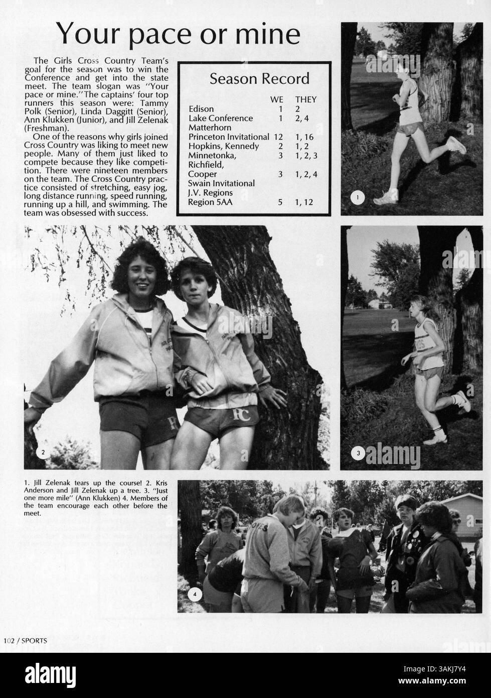 The 'Nineteen Eighty Six Pirate' yearbook from Park Center High features students, teachers ...