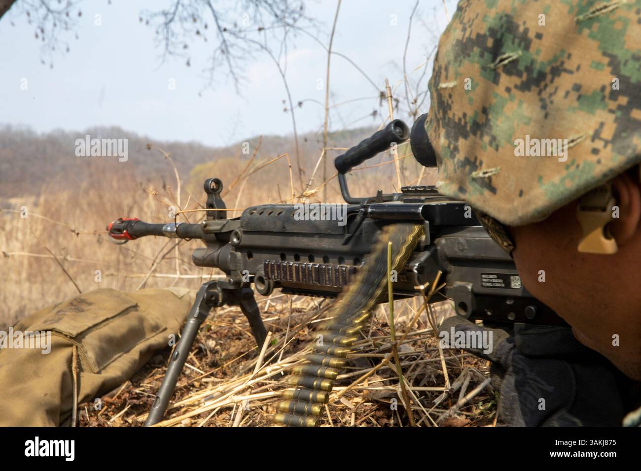 U.S. Marine Corps Sgt. Brandon Baldwin, a logistics specialist with ...