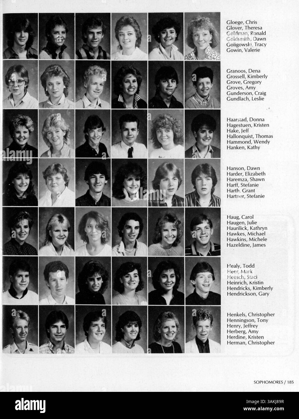 The 1986 Park Center High Yearbook features the students, faculty ...