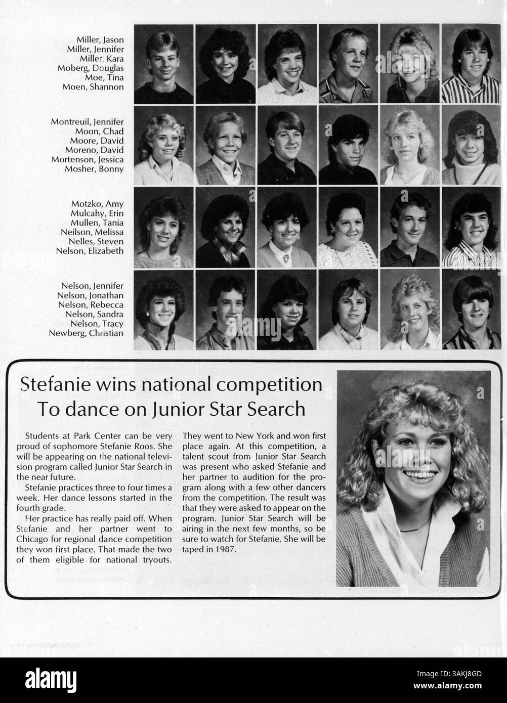 This 1986 high school yearbook from Park Center High School captures ...