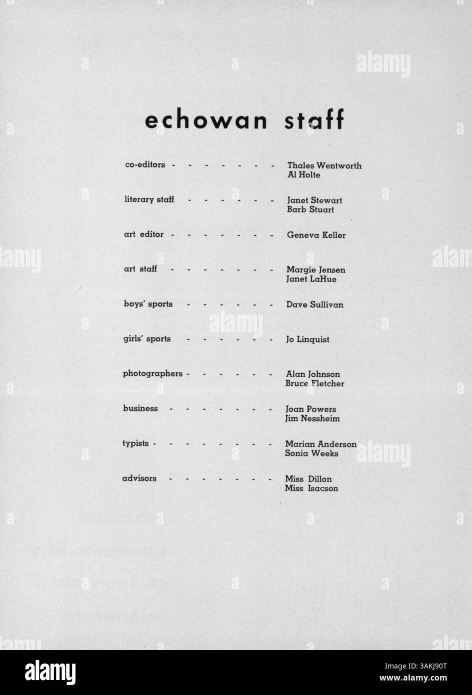 The 'Echowan 50' yearbook from St. Louis Park High School captures the ...
