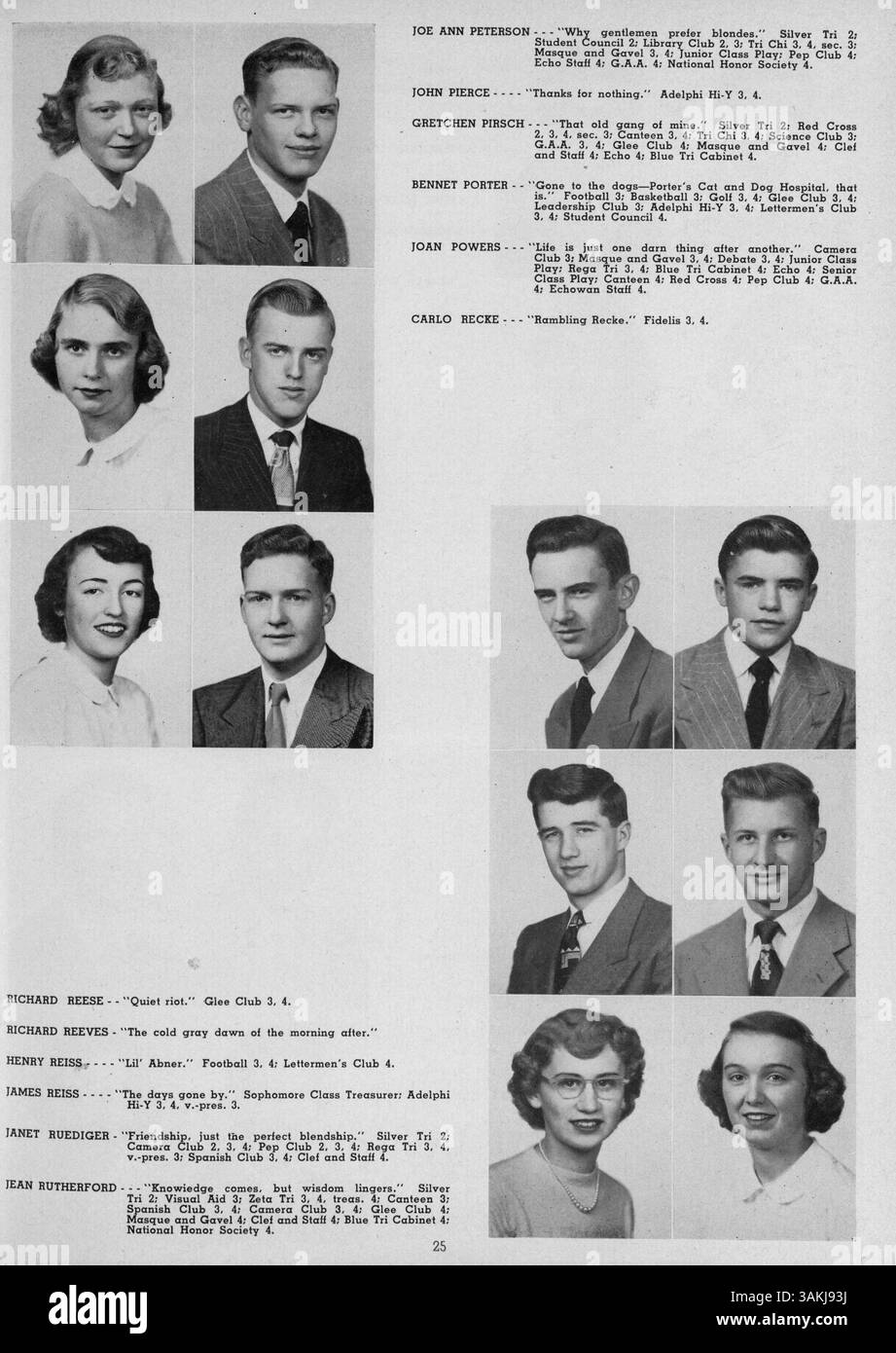 The 'Echowan 50' yearbook from St. Louis Park High School reflects the ...