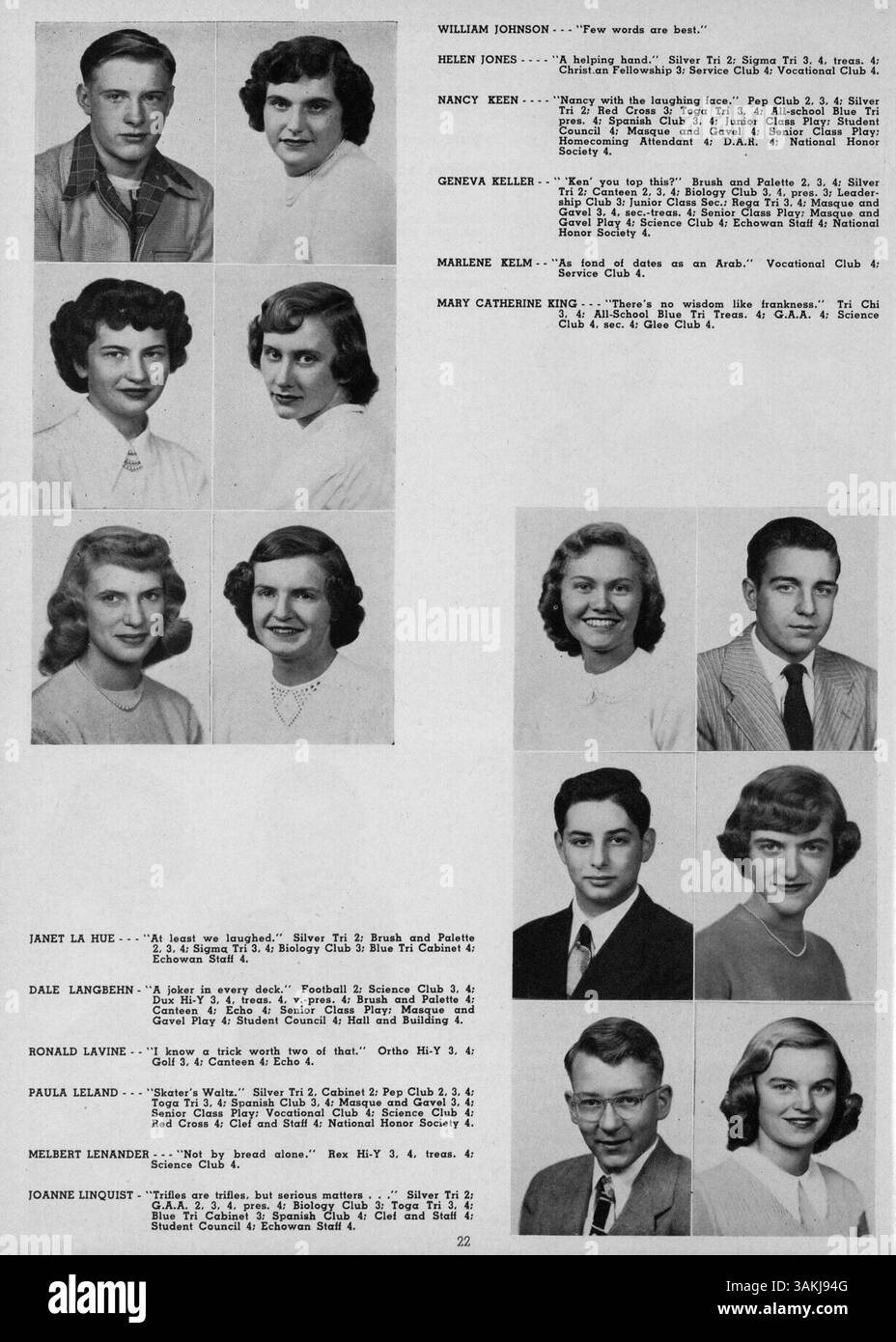 The 1950 'Echowan 50' yearbook from St. Louis Park High School ...