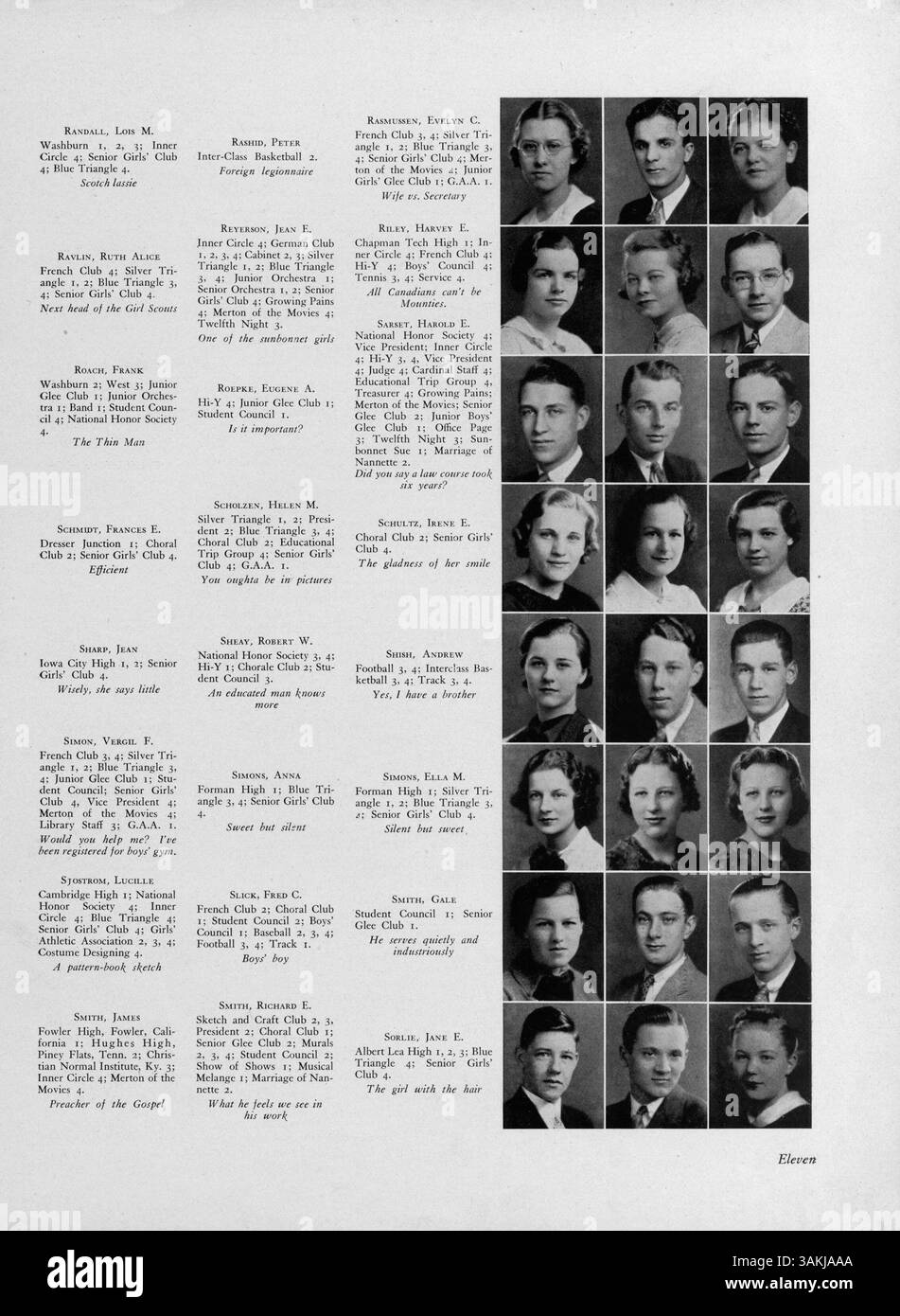 The 1936 Marshall Yearbook, Cardinal, documents the students, teachers ...