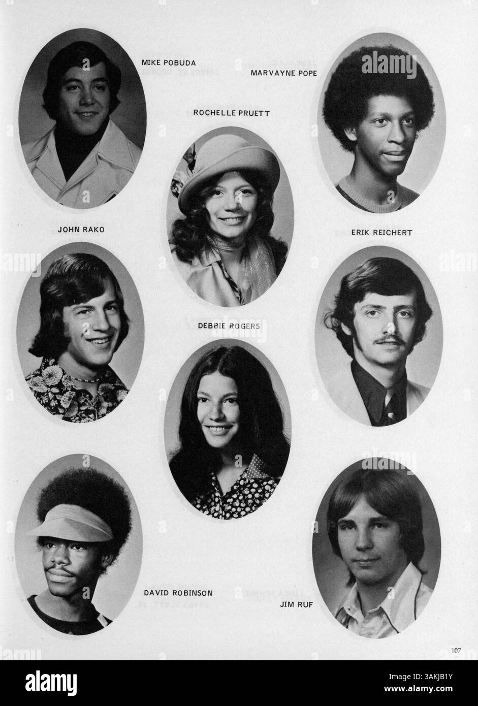 This high school yearbook from the 1974-1975 school year highlights ...