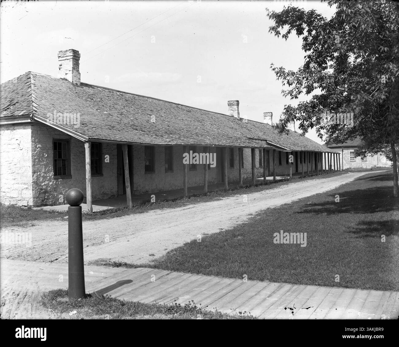 This undated photo shows the Officers Quarters at Fort Snelling ...