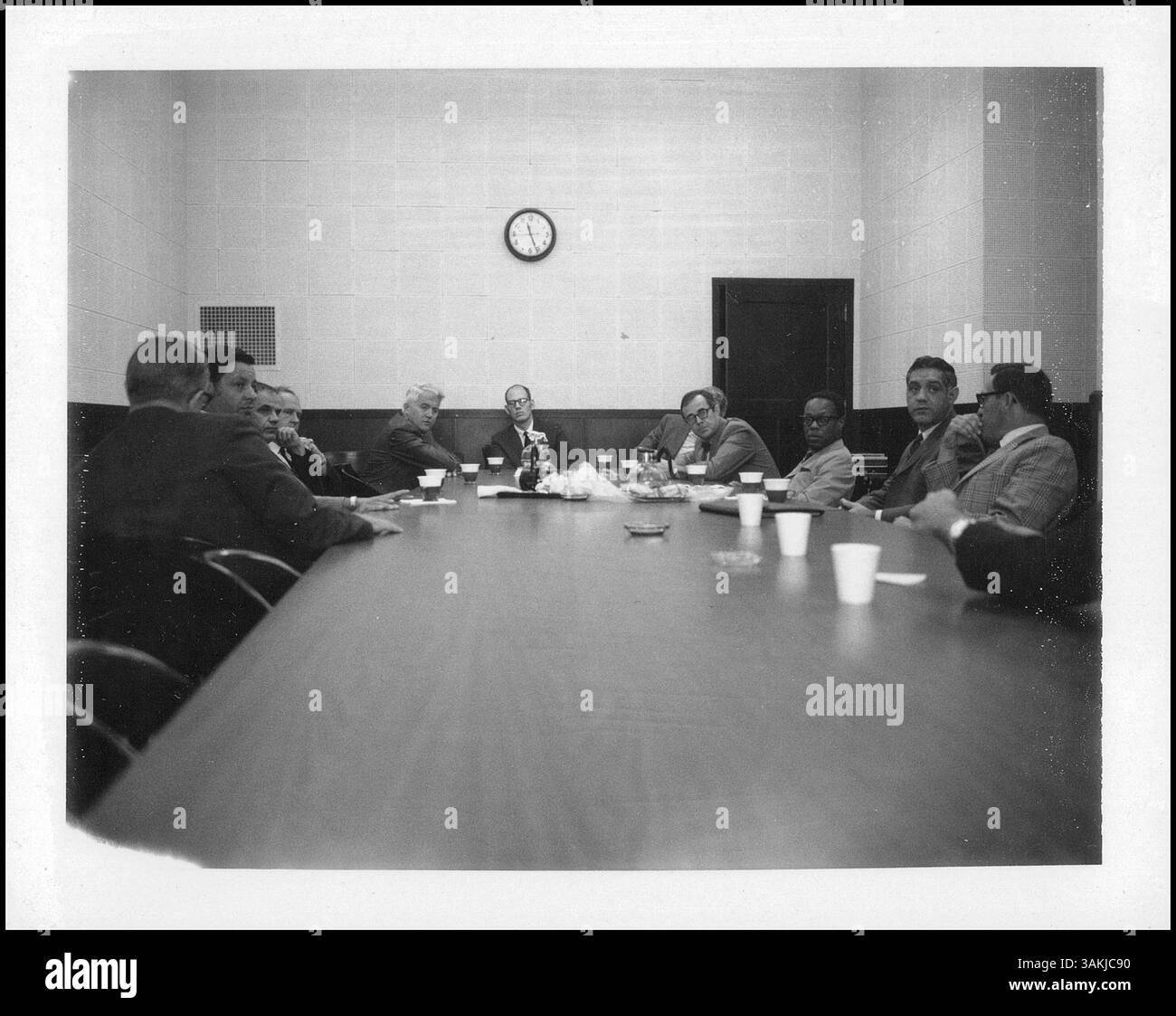 School administration meeting Black and White Stock Photos & Images - Alamy
