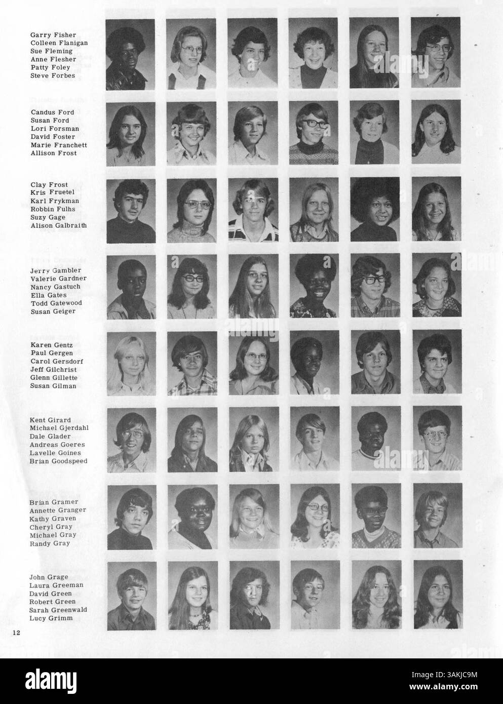 The 1975 yearbook from Ramsey Jr. High School captures the essence of ...