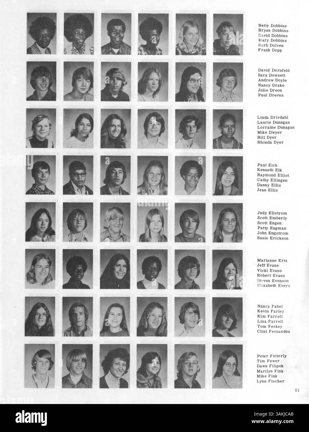 The 1975 'Ramsey Jr. High' yearbook documents the ninth grade class of ...