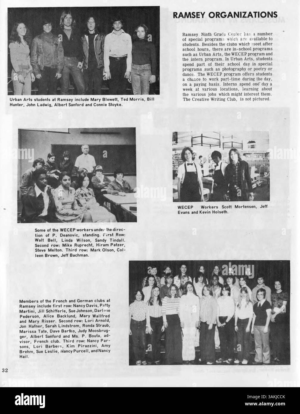 This 1975 yearbook from Ramsey Jr. High features the students and ...
