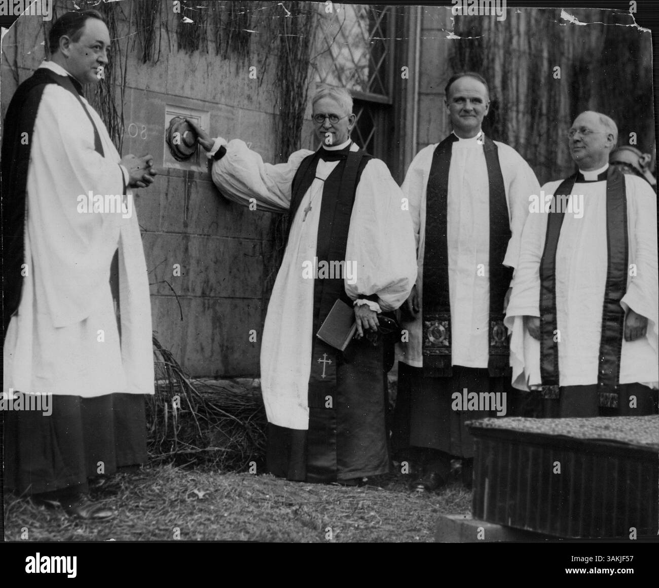 Ceremonies celebrating the expansion of St. Mark's Parish House include ...