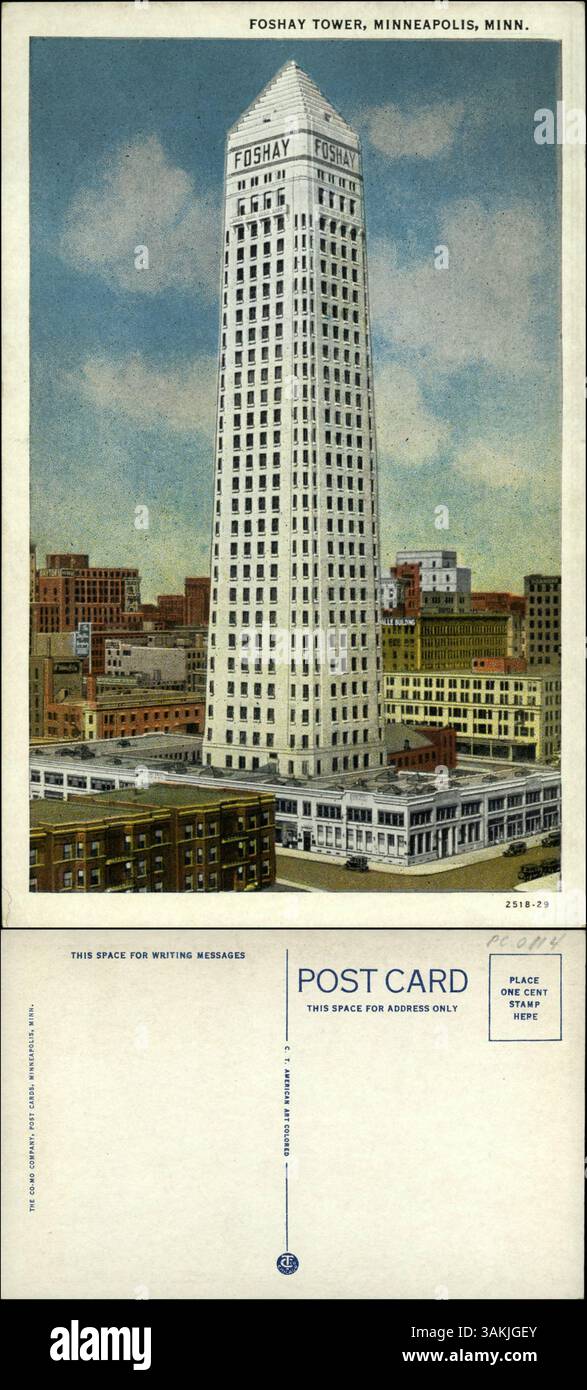 Foshay Tower in Minneapolis, Minnesota, is a historic skyscraper built ...