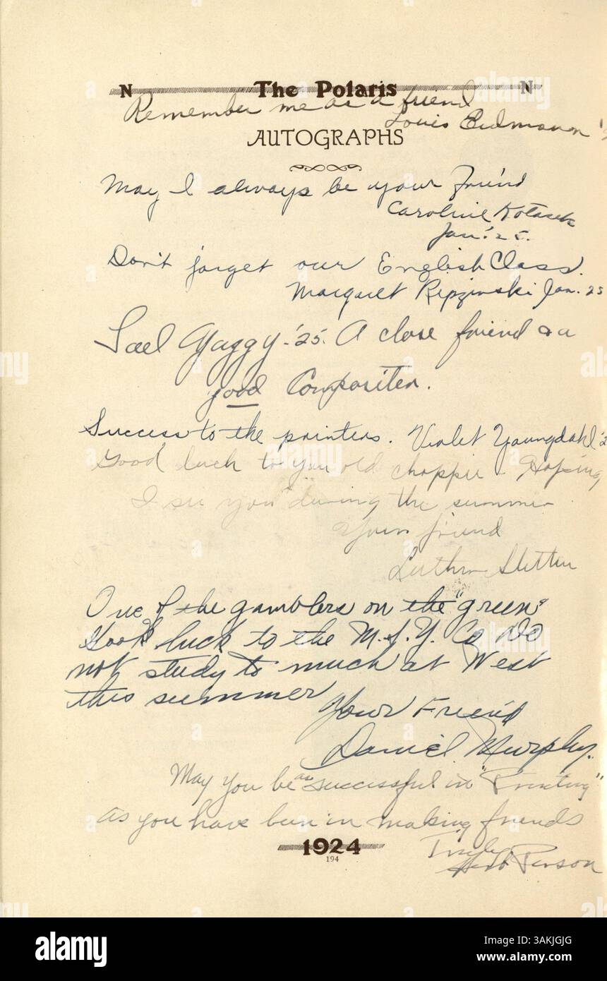This edition of the 1924 'Polaris' yearbook documents North High School ...