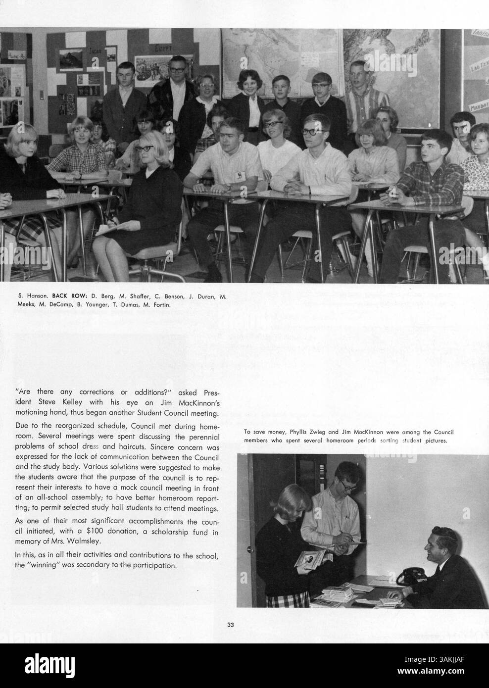 Spartan '65, the yearbook of Orono High School for 1965, provides a ...