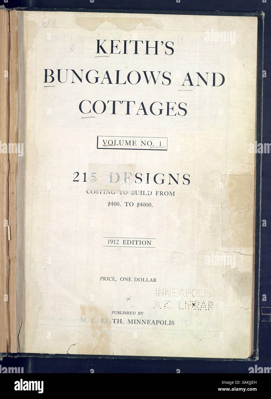 Max L. Keith's catalog of 215 designs, 'Keith's Bungalows and Cottages ...