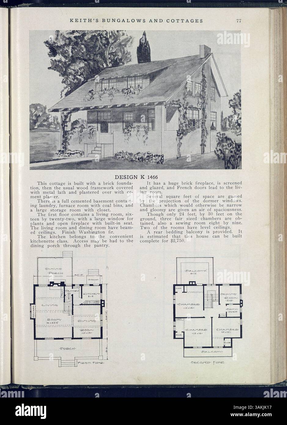 Max L. Keith's catalog presents 215 bungalow and cottage designs, with ...