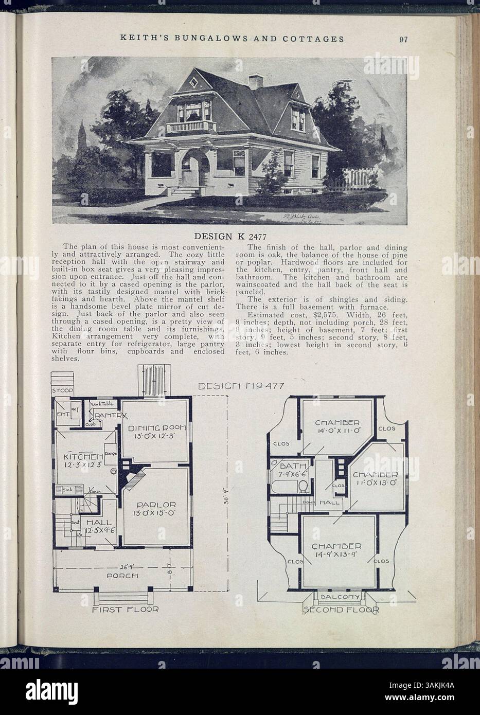 This catalog presents 215 bungalow and cottage designs by Max L. Keith ...
