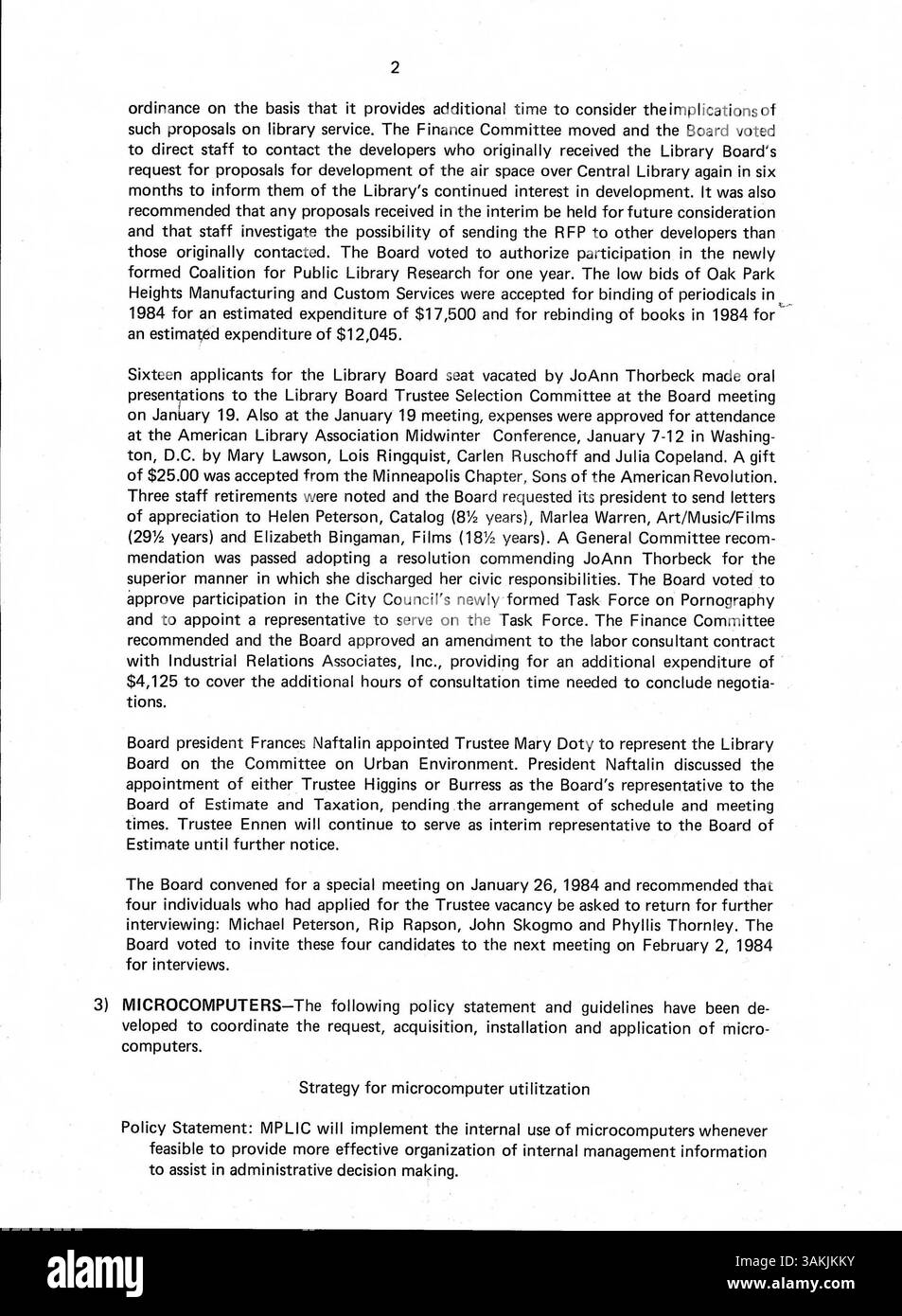 The Minneapolis Public Library Official Bulletin 1984 provides internal ...