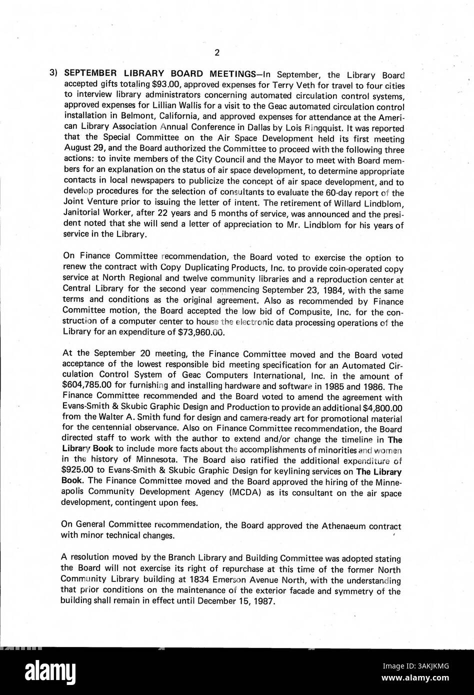 The Minneapolis Public Library Official Bulletin from 1984, issued ...