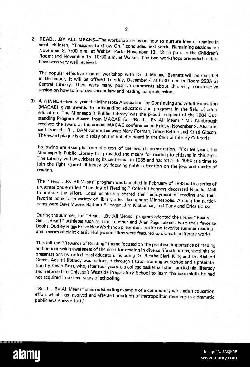 The Minneapolis Public Library Official Bulletin 1984 provides weekly ...